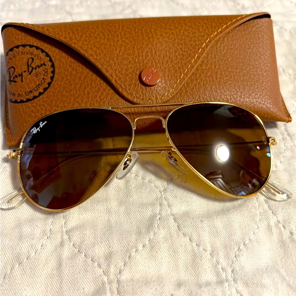 New Ray-Ban Aviator Sunglasses Rb3026 62-14mm 001/33 … - Gem